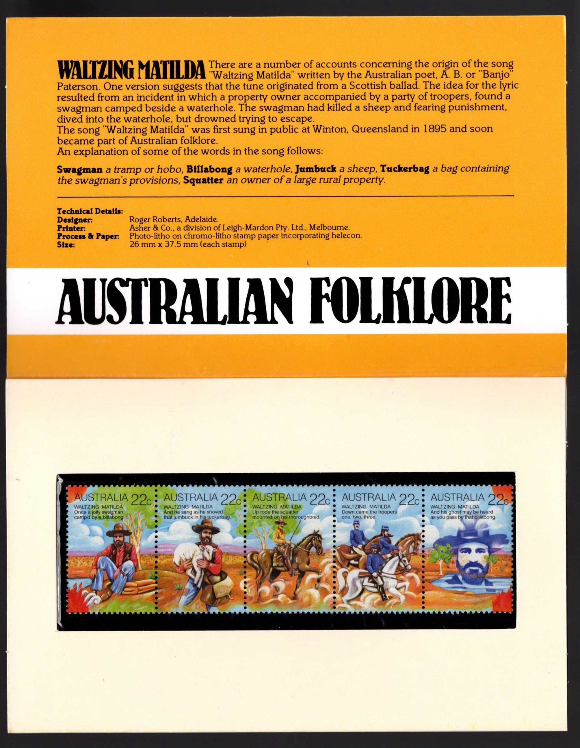 Australia, 1983 Australian Folklore Presentation Pack
