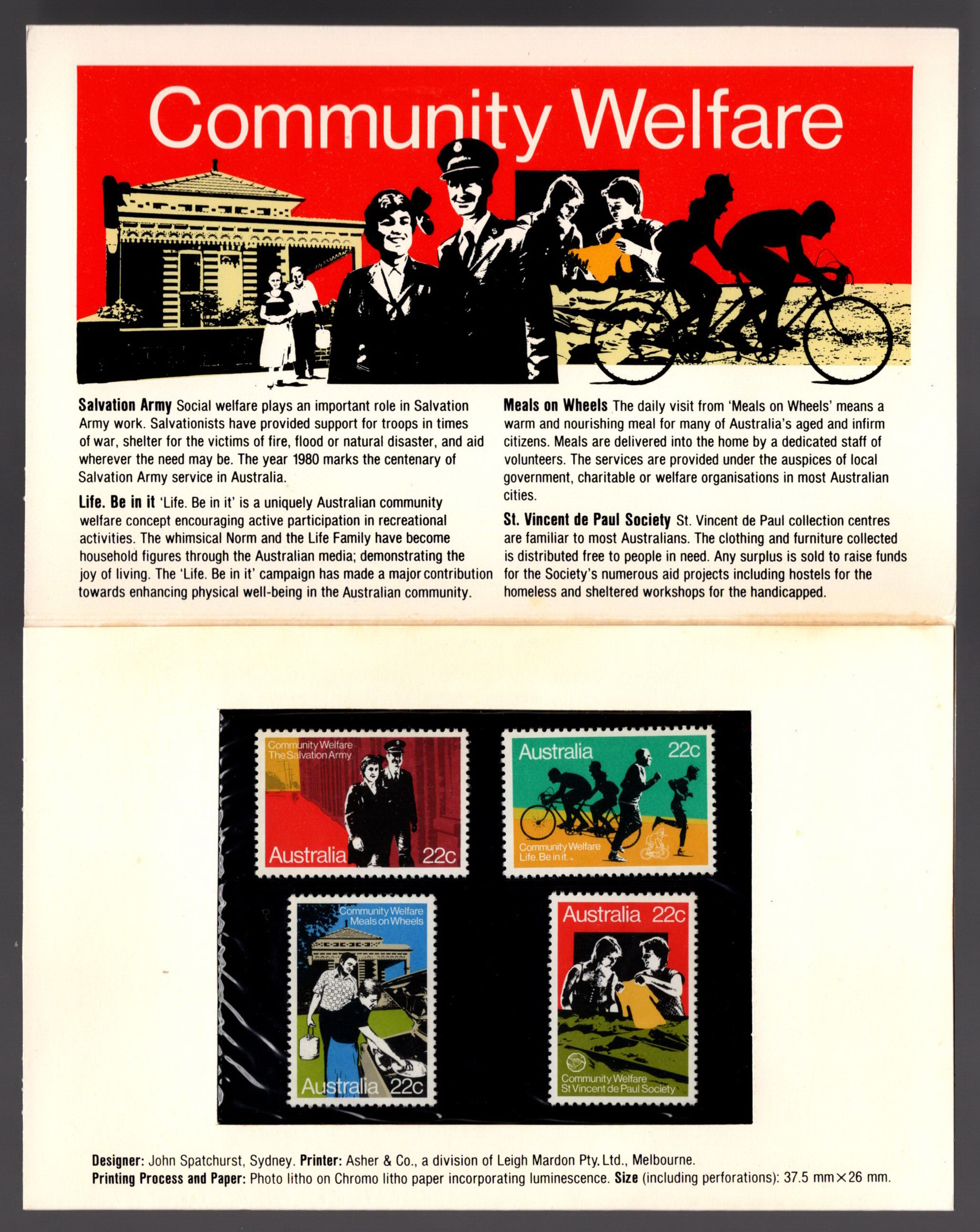 Australia, 1980 Community Welfare Presentation Pack